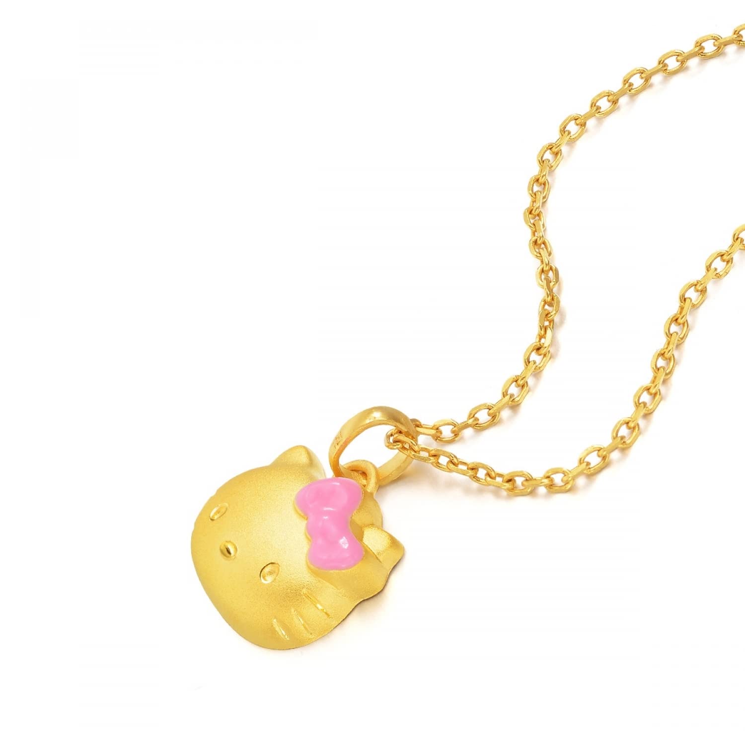 CHOW SANG SANG Sanrio 999.9 24K Solid Gold Hello Kitty Pendant for Women 79632P | [Not Include the Necklace]