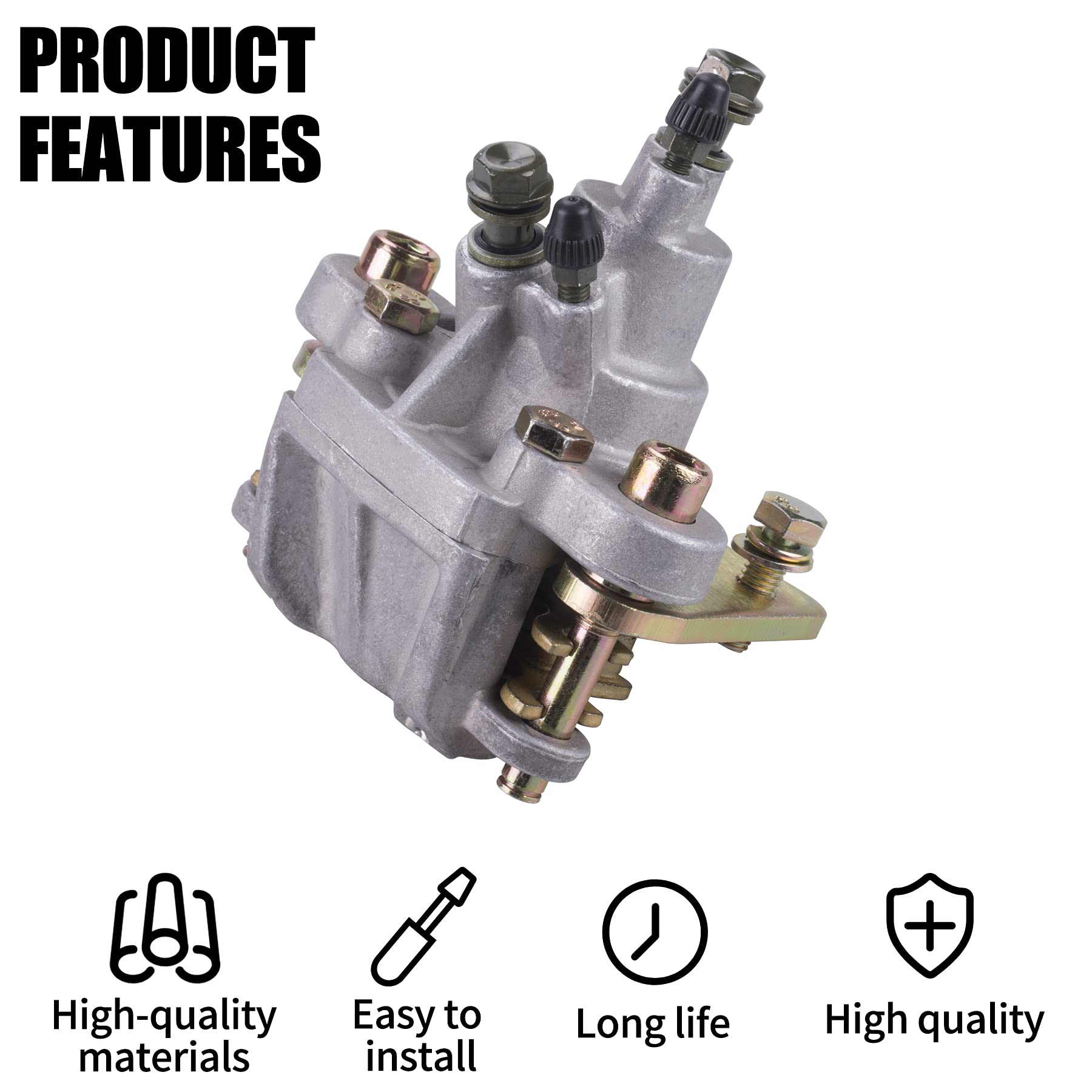 CNCMOTOK Rear Atv Brake Caliper Compatible with Polaris Sportsman 400 450 500 600 700 800 With Pads Replace 1911075
