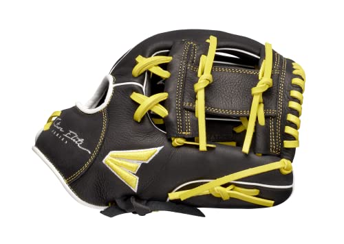 Easton | FUTURE ELITE Baseball Glove | 11" | I-Web | Right Hand Throw | Black/Yellow