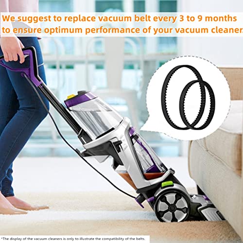 JEDELEOS Replacement Belt Set for Bissell ProHeat 2X Revolution Pet Pro Carpet Cleaner, Fits Models 1986, 1964, 2007, 2007P Series, Replace Parts 1611129 & 1611130