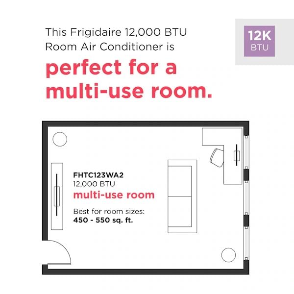 Frigidaire FHTC123WA2 12,000 BTU Built-In Room Air Conditioner 230/208V