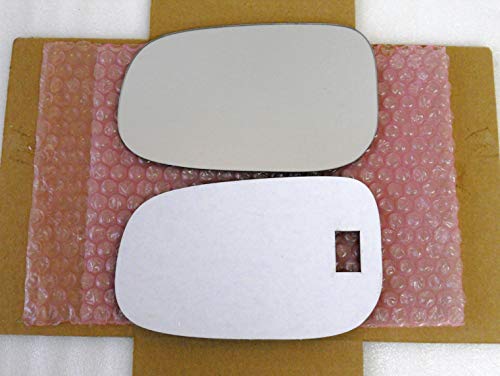 New Replacement Mirror Glass with FULL SIZE ADHESIVE for Volvo | 2007-2009 S60 | 2007-2011 S80 S40 V50 V70 | 2008-2013 C30 C70 | Driver Side View Left LH - CHECK YEAR FOR FITMENT