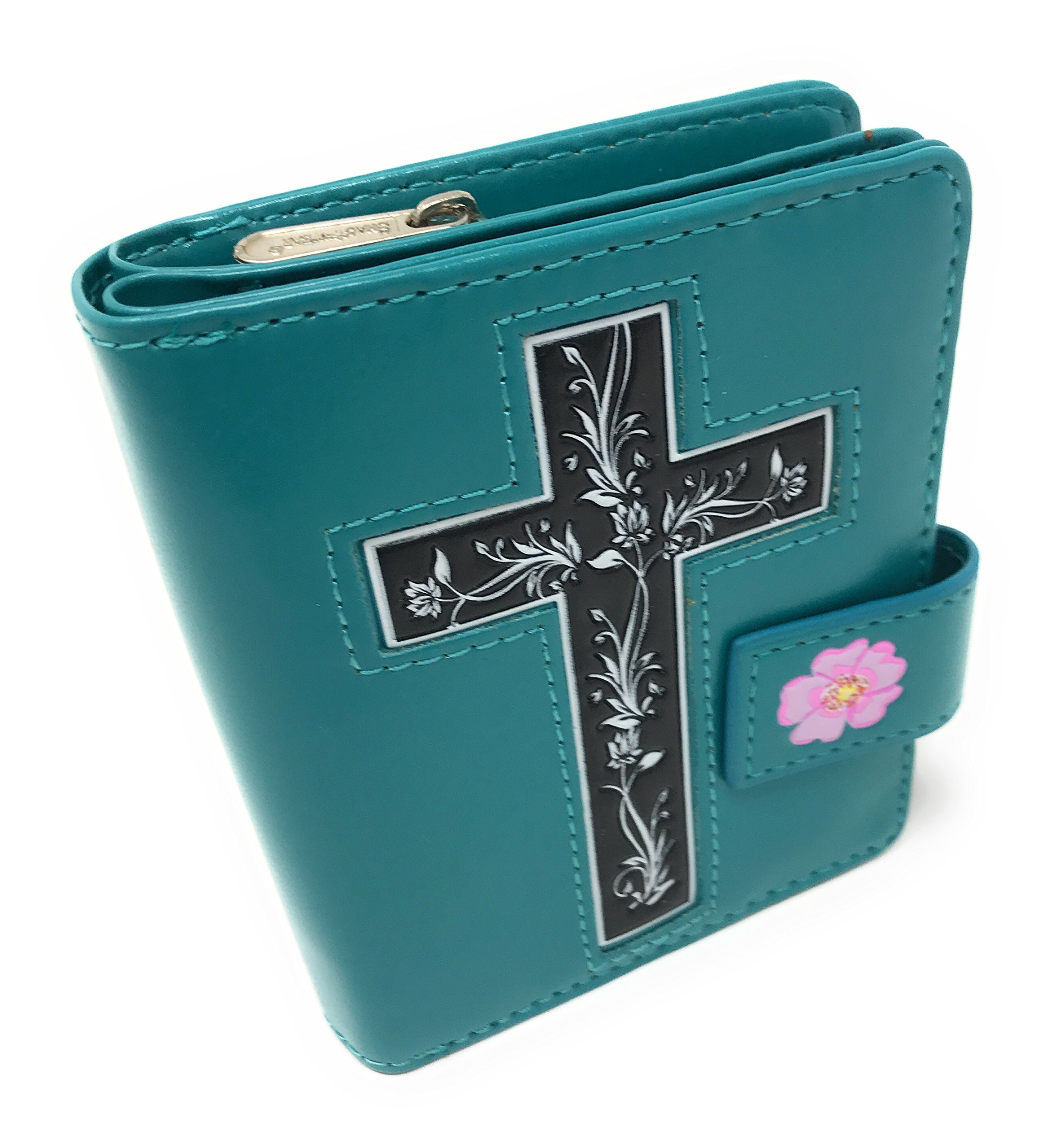 Shag Wear For God So Loved the World John 3:16 Cross Wallet for Women Medium