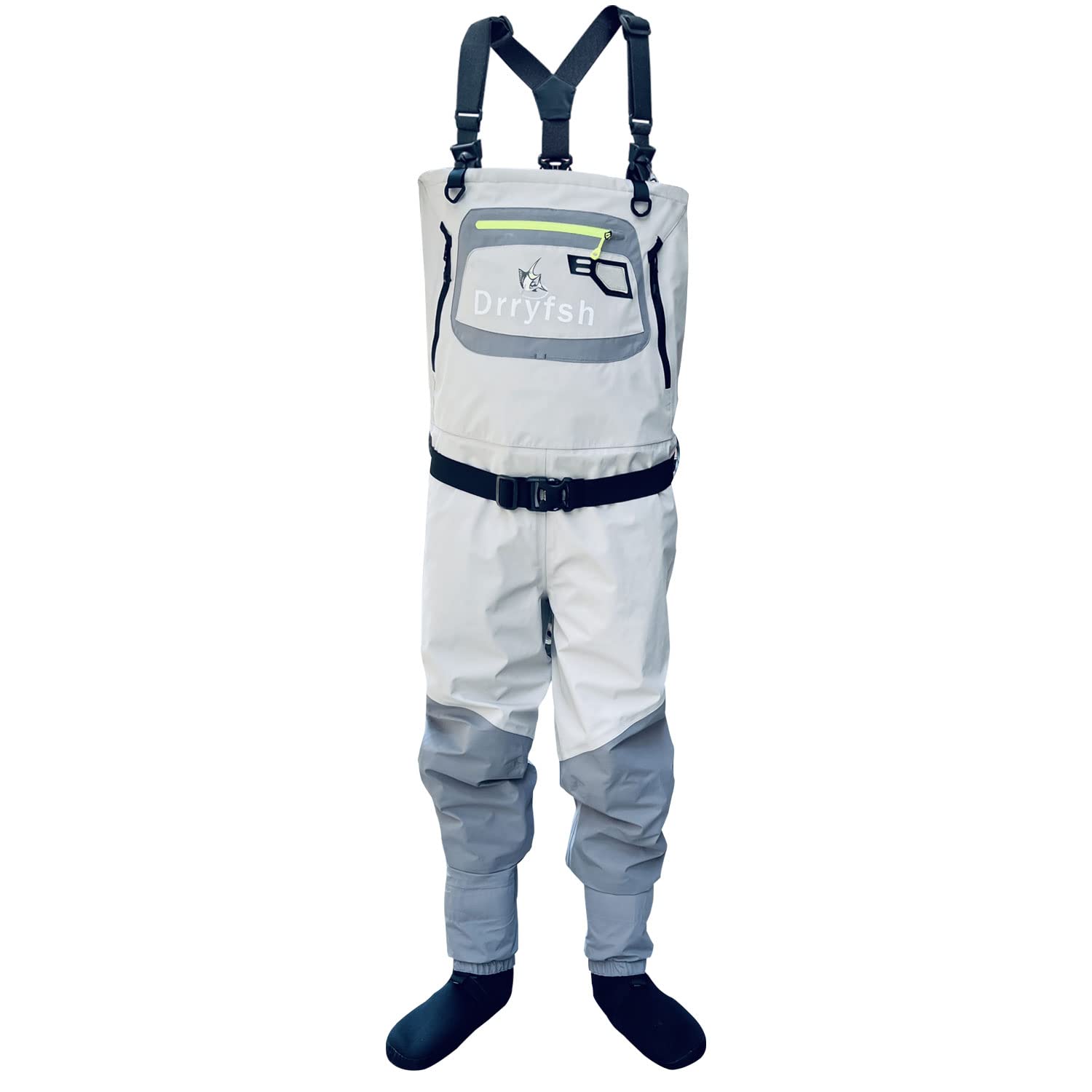 Drryfsh Breathable Chest Waist Convertible Hunting Fishing Waders for Men&Women (3X-Large)