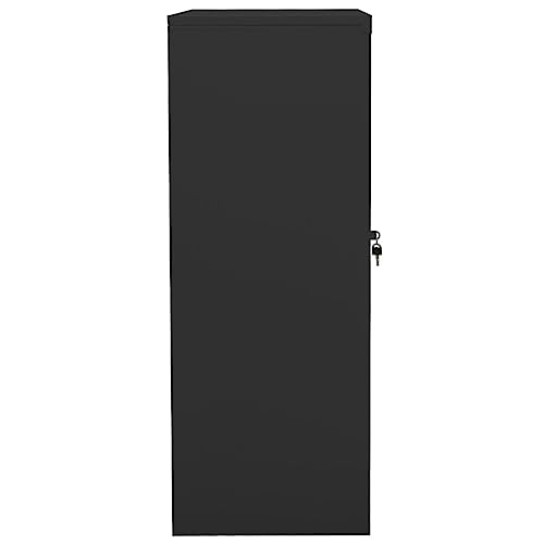 HOMIUSE 41" Office Cabinet Closet Storage Shelves Storage Cabinet Locker Shelf Pantry Shelves Kitchen Storage Metal File Cabinets Locking Cabinet Anthracite Steel Adjustable Shelves with Doors