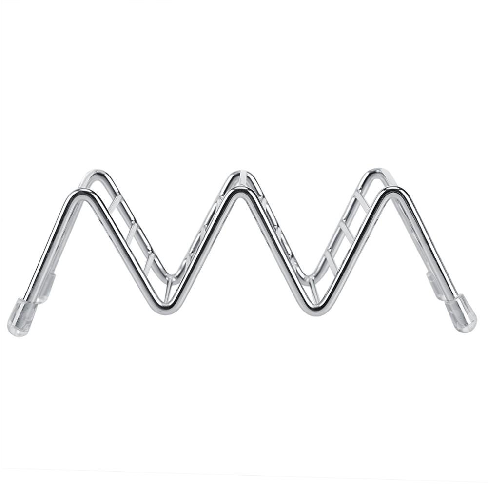 Fait Shape Stainless Steel Mexican Taco Holder Display Stand Shell Rack for Holding Soft Shell Hard Shell Burritos Sandwiches(2#)