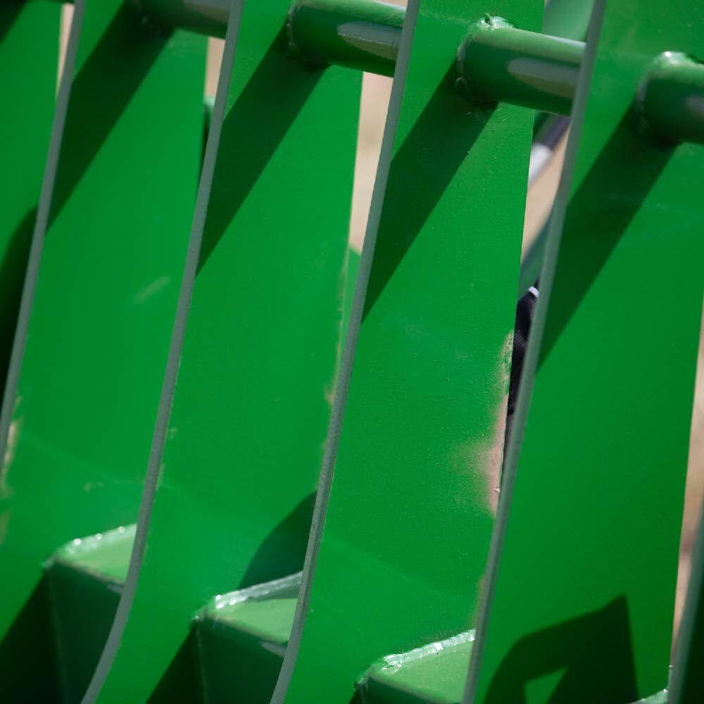 Titan Attachments 72" Root Grapple Rake Attachment Fits John Deere Loaders, Hook and Pin Connection