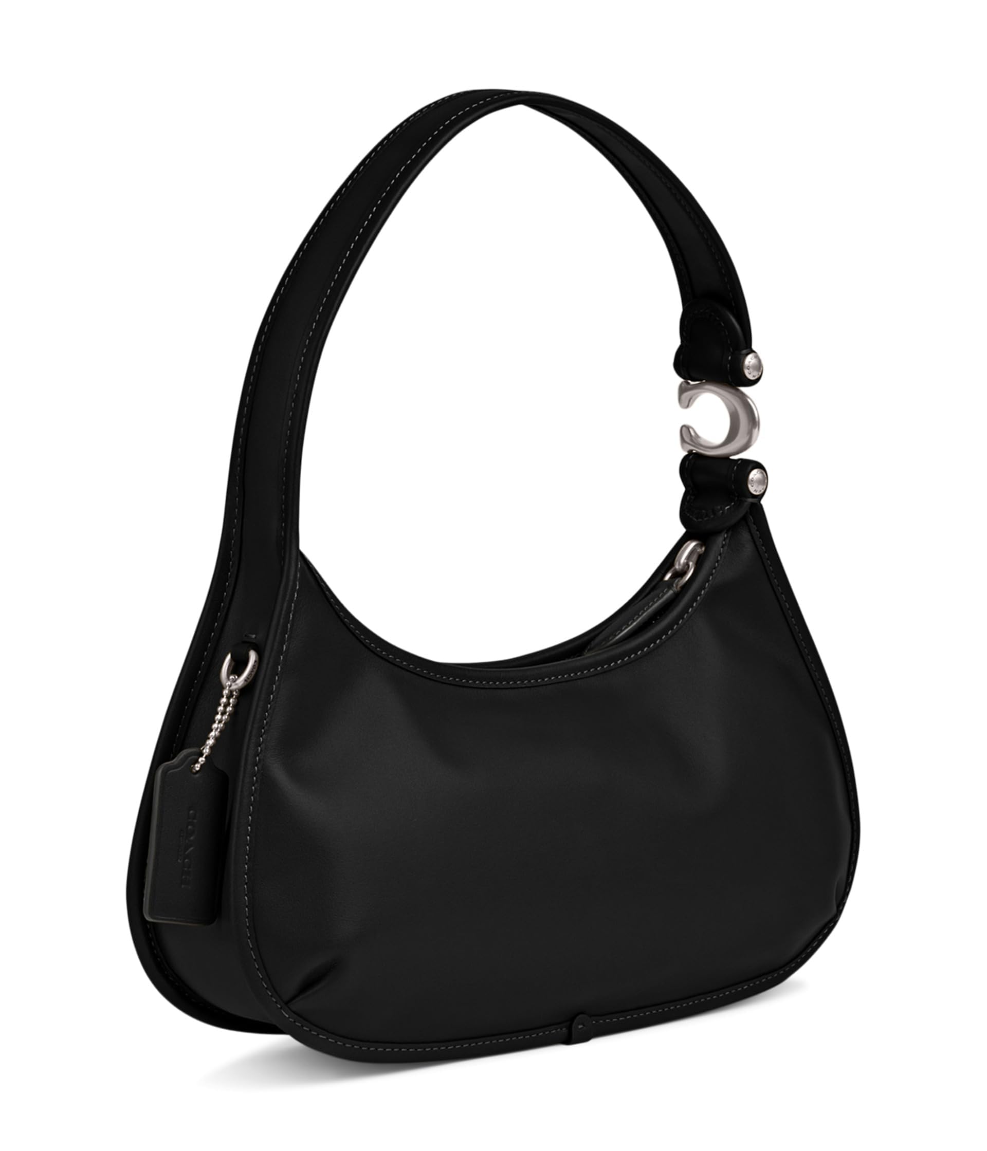 COACH Glovetanned Leather Eve Shoulder Bag, Black