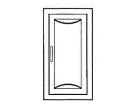 Larsens CB-0621 Clear Bubble Cover for C-2409 Fire Extinguisher Cabinets