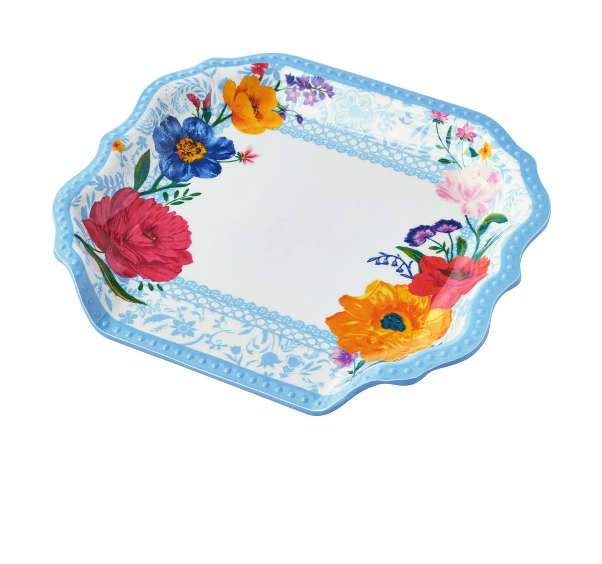 Generic Pioneer Woman Brilliant Blooms Melamine Spoon Rest, Floral
