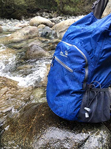 Outlander 100% Waterproof Hiking Backpack Lightweight Packable Travel Daypack(Orange) 25L