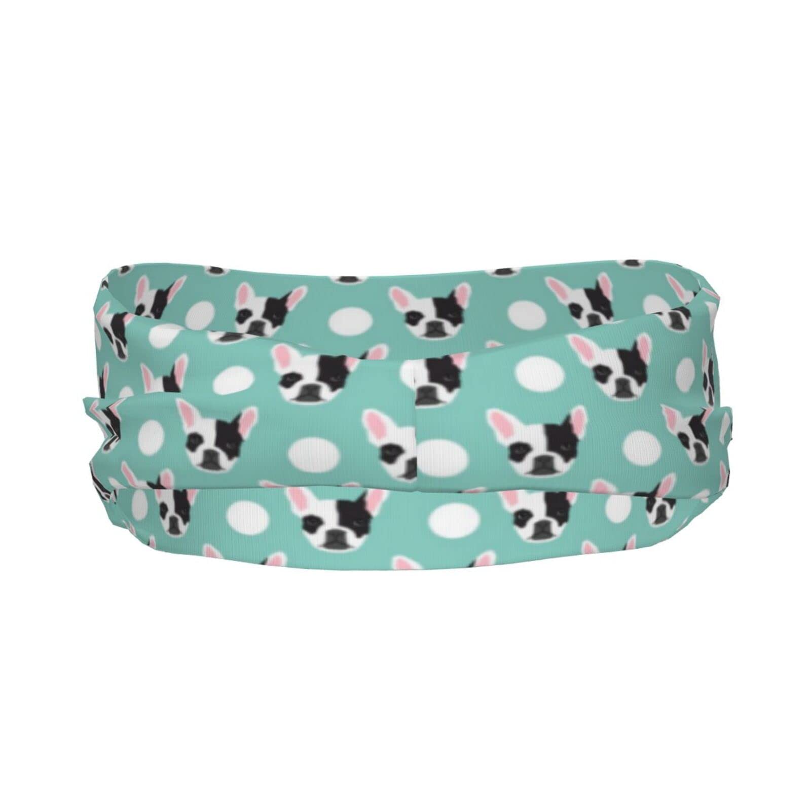 Cycling Headband Cute French Bulldog Men Women Breathable Sweatbands