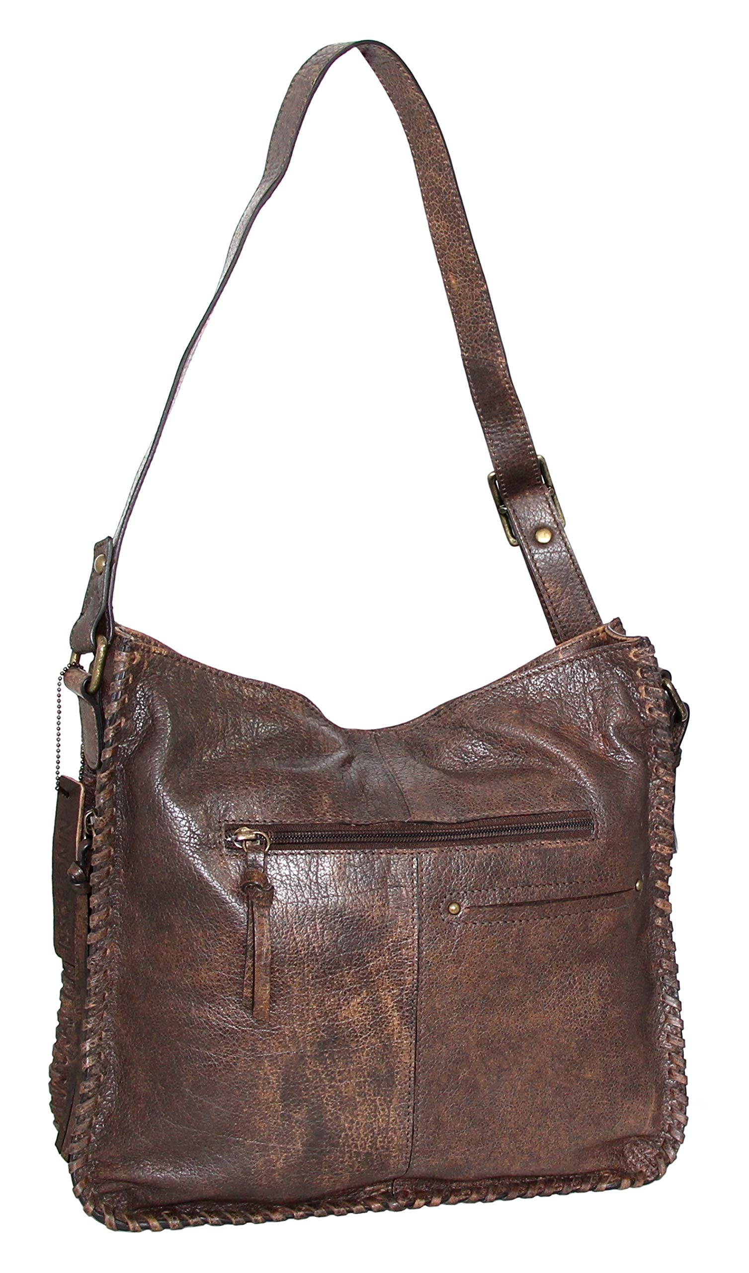 Shauna Leather Crossbody Bag (Burgundy)