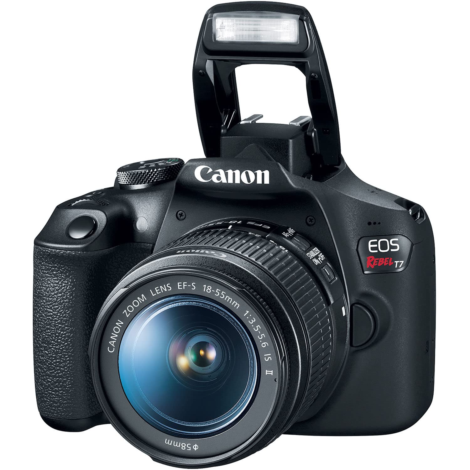 Canon EOS Rebel T7 DSLR Camera with 18-55mm is II Lens Bundle + 420-800mm Super Zoom Lens, Wide Angle Telephoto 64GB Memory, 3PC Filter Kit, Photo Backpack, Tripod More (34PC Bundle), Black