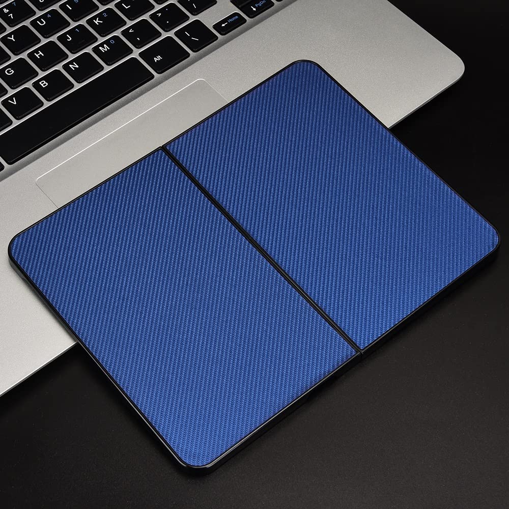 Cell Phone Flip Case Cover Compatible with Microsoft Surface Duo Case,Ultra-Thin Leather Shockproof Protection case,PC+PU Leather Flip Folio Case (Color : Blue)