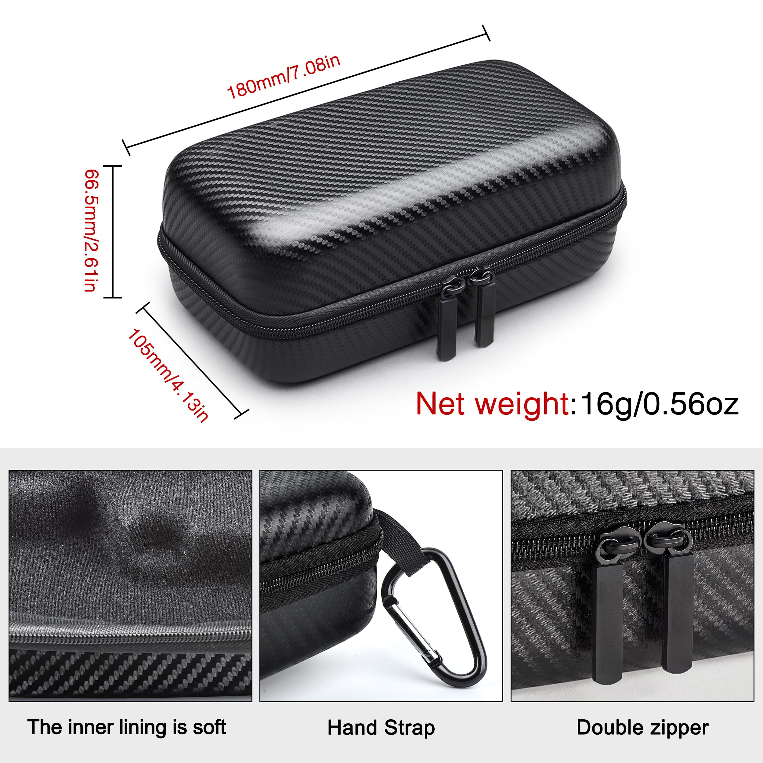TOMAT Avata RC Motion 2/FPV Motion 2 Controller Carrying Case bag for DJI Avata/DJI FPV Motion Controller/FPV Motion 2 Controller Accessories