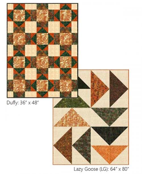 Hoffman Bali Batik Autumn Trail Fern, Fabric by The Yard (Fox)