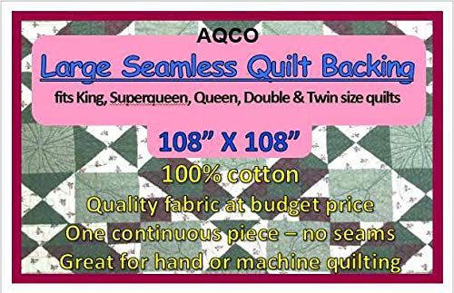 Generic Quilt Backing, Large, Seamless, Lollipop Red, from AQCO- C44395-105#, 108""x108"", Dark Blue Ocean Blend