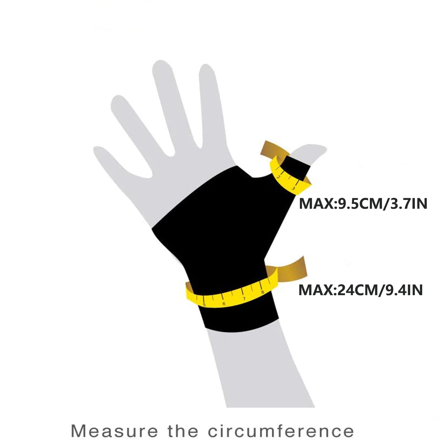 Cinlitek Thumb Splint Spica Brace|Provides Support to Wrist & Thumb|Guards Left or Right Hand|For Fracture Arthritis Tenosynovitis & Carpal Tunnel Syndrome|Adjustable for Left or Right Hand