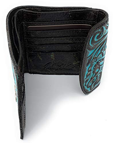 Patricia Nash Women's Reiti Bifold Wallet, Turquoise