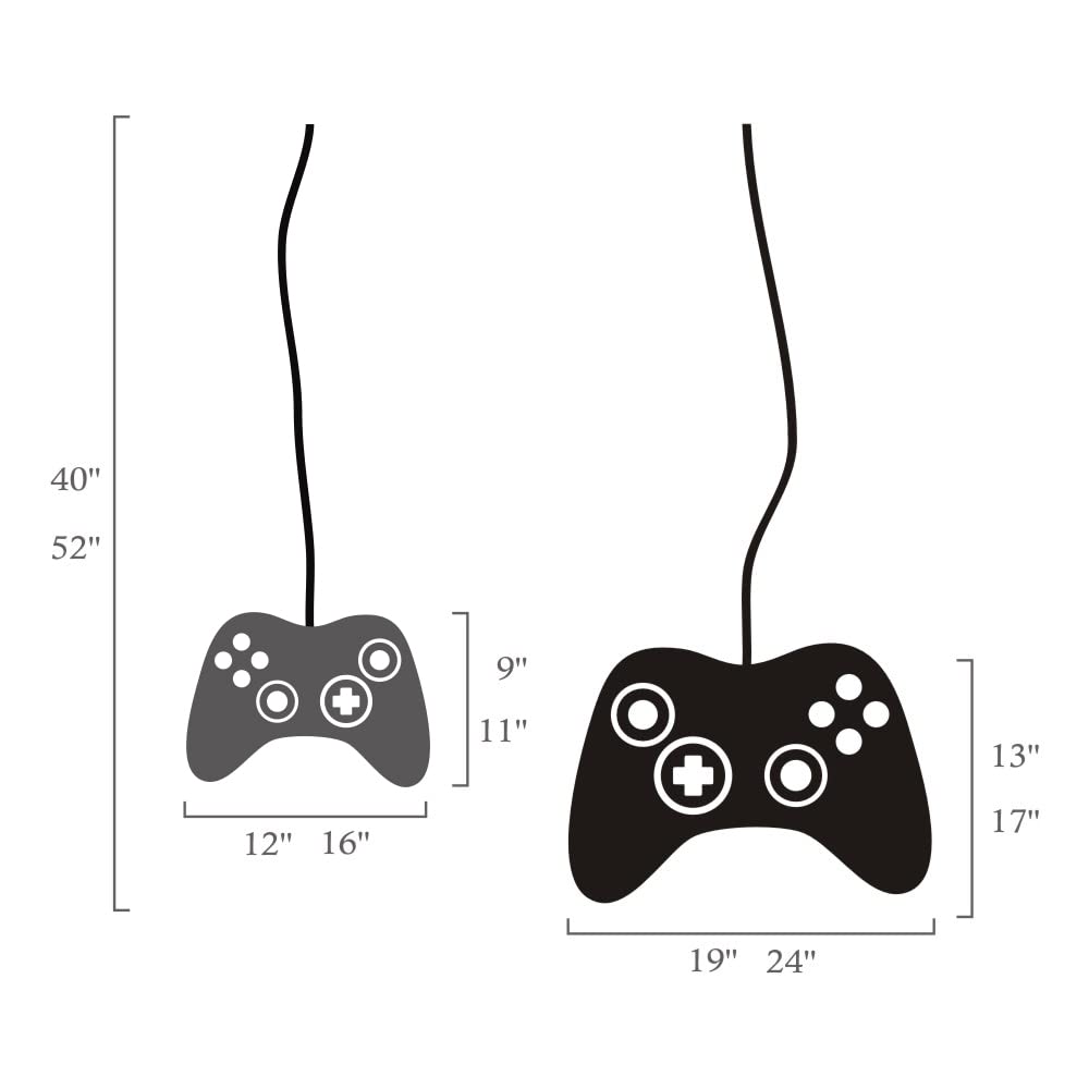 FlyWallD Game Controller Wall Decoration Boys Gamer Room Decals Gaming Peel and Stick Bedroom Video Decor Vinyl Art Stickers