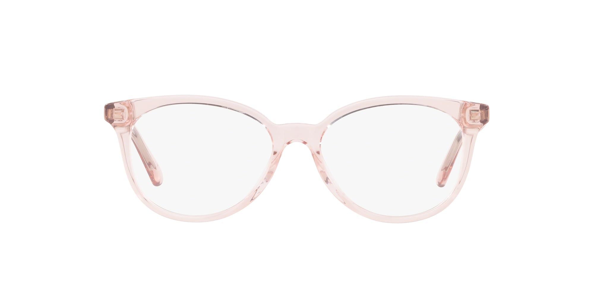 Coach HC6138U Universal Fit Prescription Eyewear Frames, Transparent Pink/Demo Lens, 52 mm
