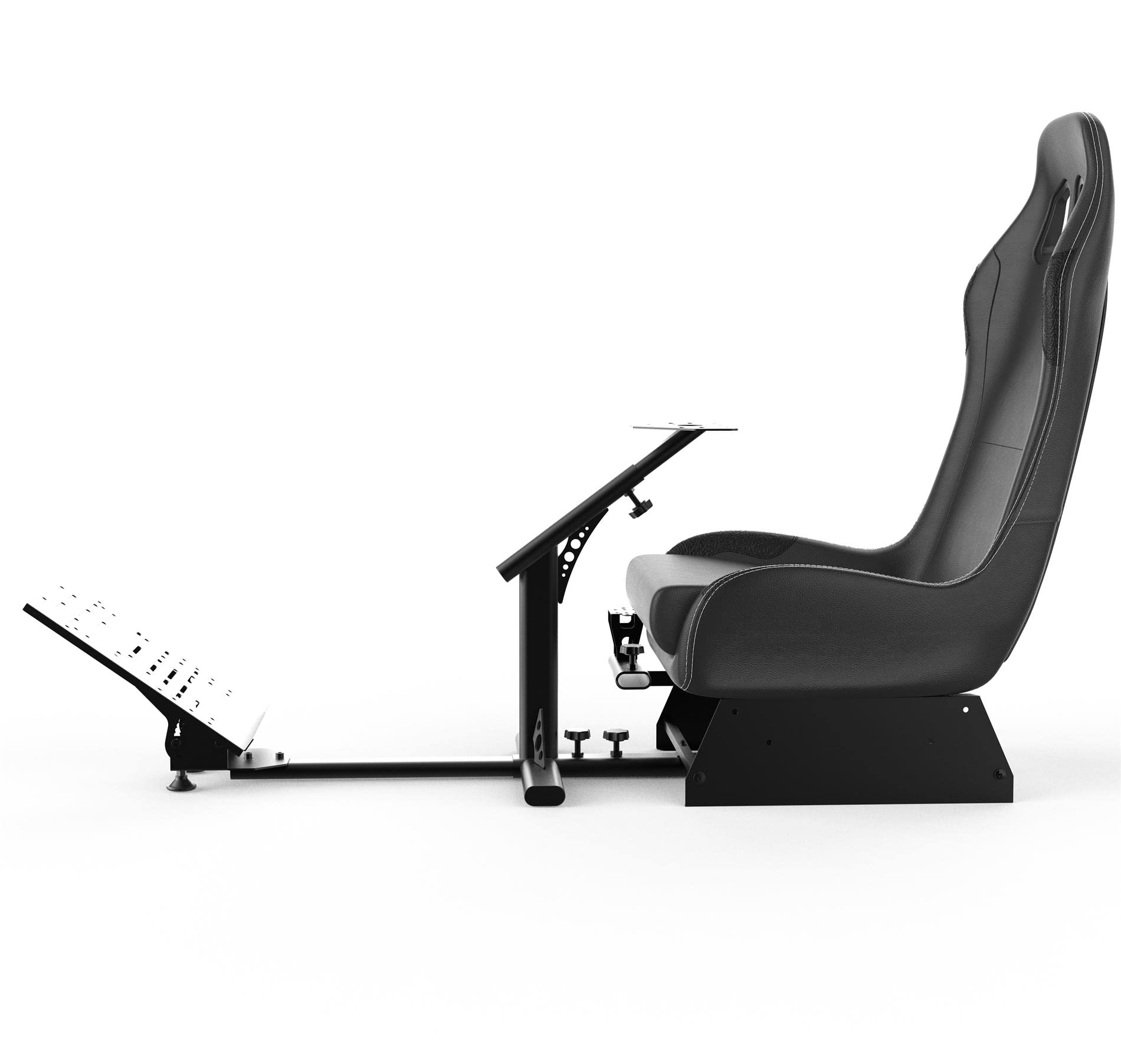 cirearoa Racing Wheel Stand with seat Gaming Chair Driving Cockpit for All Logitech G923 | G29 | G920 | Thrustmaster | Fanatec Wheels | Xbox One, PS4, PC Platforms (Black/Black)