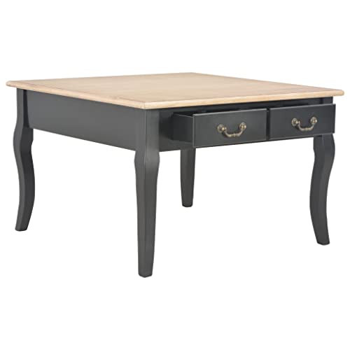 Center Table Modern Coffee Table Side End Table Coffee Table Black 31.5"x31.5"x19.7" Woodfor Living Room,Home,Office,Living Meeting Room