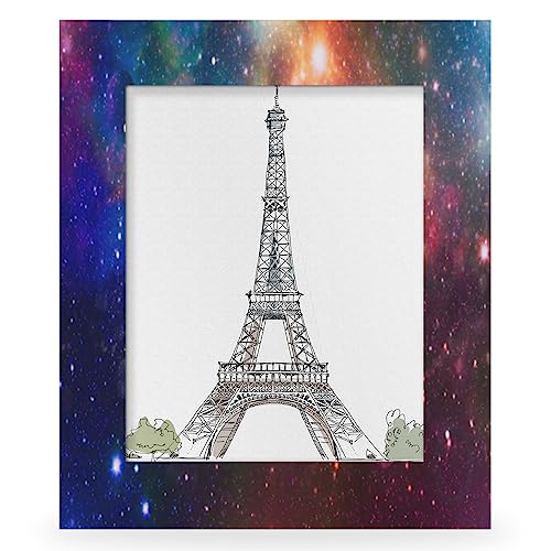 Pardick Galaxy Solar System Planets 11x14 Picture Frame, Outer Space Nebula Wooden Photo Frames for Wall Mounting or Tabletop Living Room Bedroom Home Decor