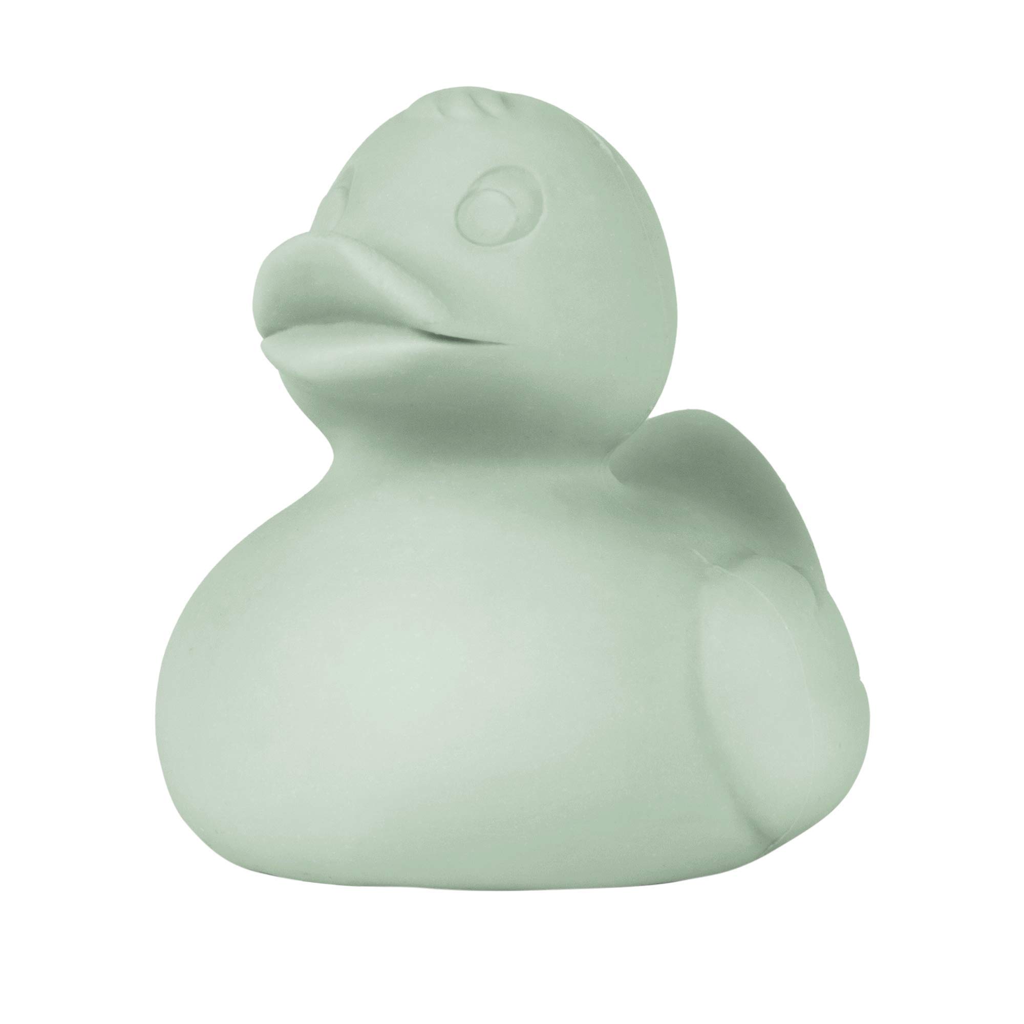 Oli & Carol Duck Toy - Elvis The Duck | Natural Hevea Rubber | Rubber Ducky Baby Bath Toys | Baby Teether | Hevea Bath Toys for Babies 0-12 Months (Mint)