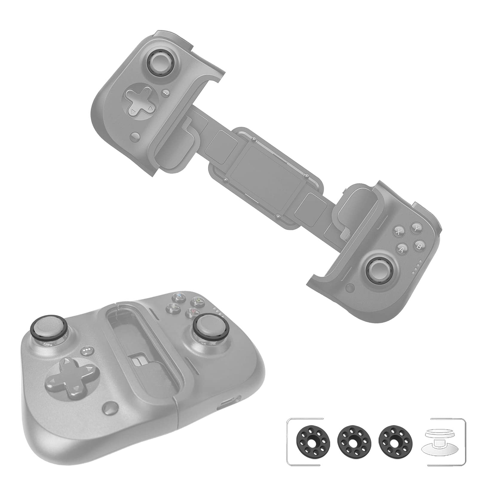 Controller Rings Compatible with Switch Joy-Con /Razer Kishi, Kishi V2, Junglecat/ASUS USB ROG Kunai 3 Gamepad Motion Controller Aim Assist Ring Thumbstick Joystick Precision Rings Game Controller Accessories