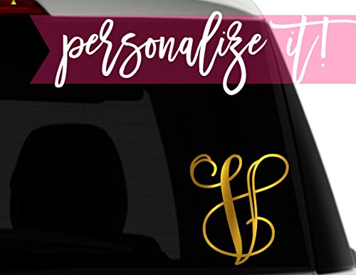 Single Letter Decal for Tumble Cup, Water Bottle, Laptop, car Window or Other Hard and Smooth Surface Your Choice of Color & Style | Decals by ADavis