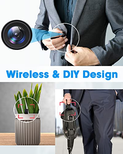 ErinalBar Mini Spy Camera Module WiFi Spy Camera Hidden Camera Button HD 1080P Wireless DIY Tiny Cams Small Camera Motion Detection for Home Security Indoor Outdoor Nanny Cam, asdasd