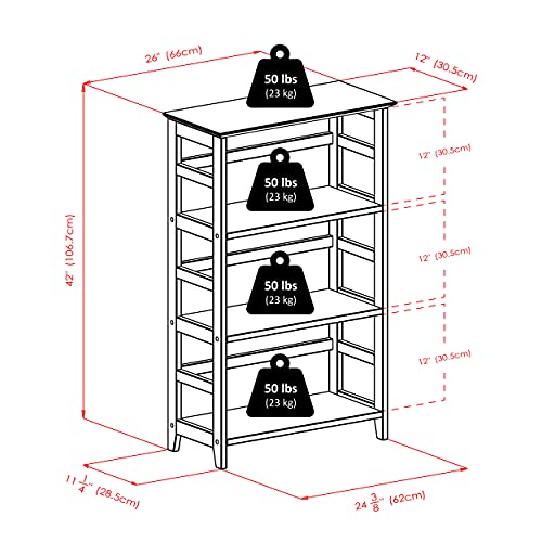 Winsome Wood Studio Shelving, Honey