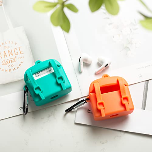 Semeving Compatible with Airpods Pro Case Cover,Cute 3D Anime Case for Airpods Pro for Women/Men(Green)
