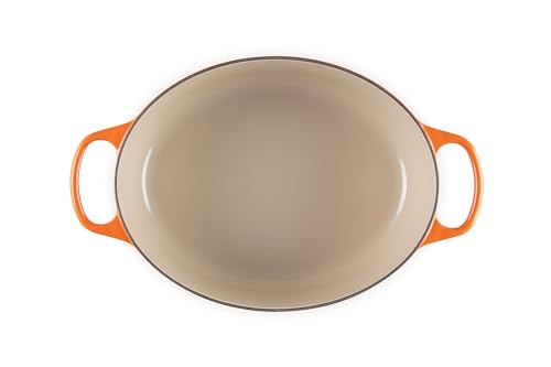Le Creuset Enameled Cast Iron Signature Oval Dutch Oven, 6.75 qt., Flame