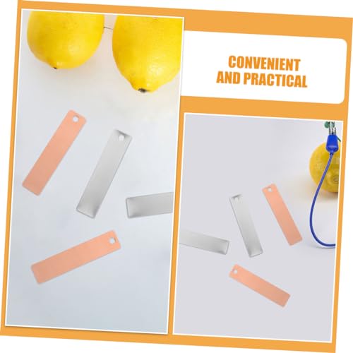 HEMOTON 8 Pairs Zinc Anode Copper Plate Zinc Copper Fruit Battery Experiment Supplies Anode for Zinc Electroplating