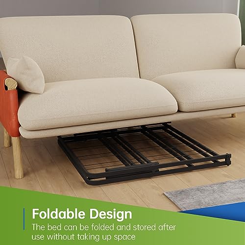 PayLessHere Metal Bed Frame Foldable Metal Platform Mattress Foundation with Support Up to 1000lbs Steel Slats Support Noise Free Heavy Duty Bed Frame Easy Assembly,Twin
