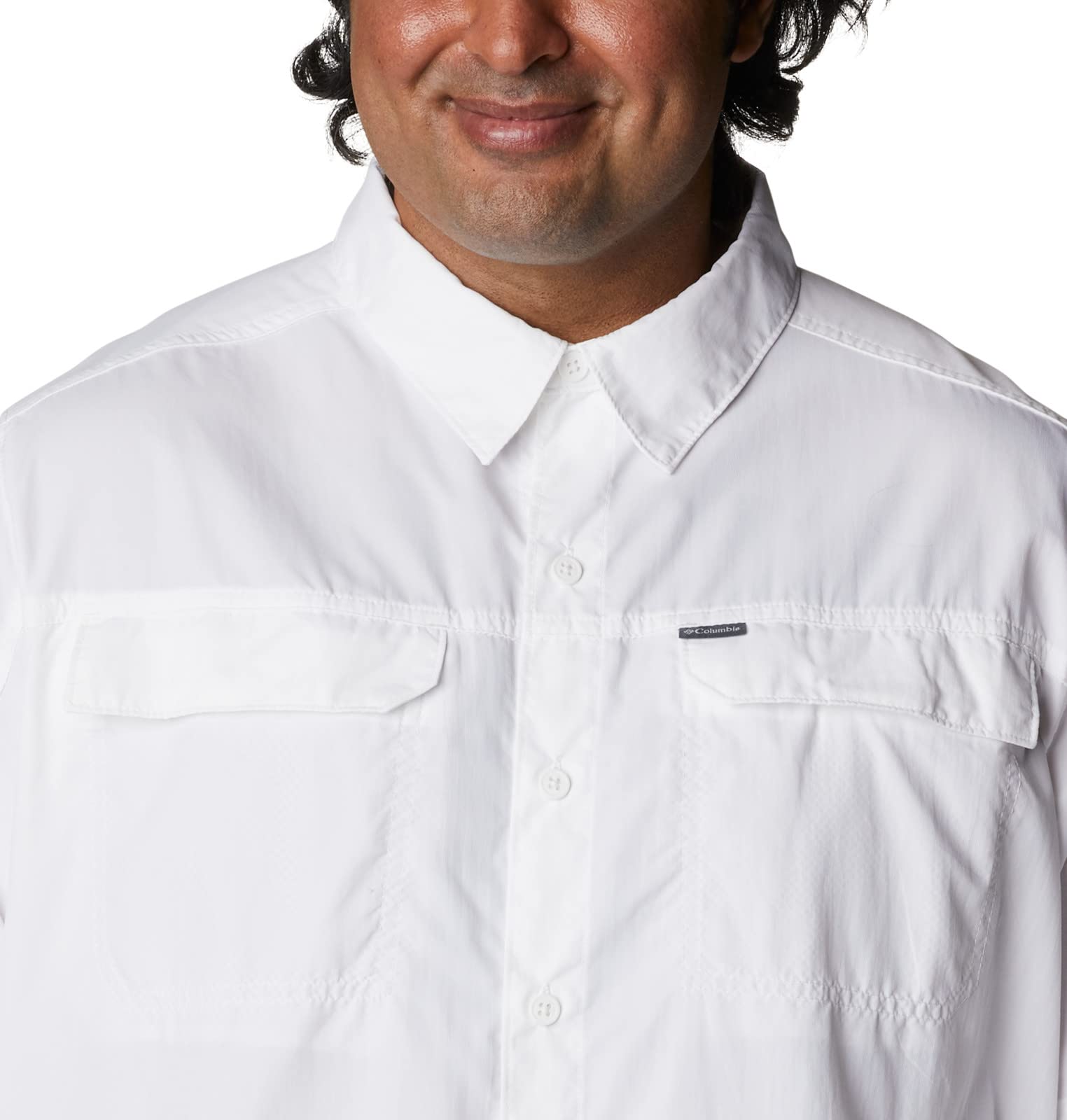 Columbia Men's Silver Ridge 2.0 Long Sleeve Shirt, White, XXL