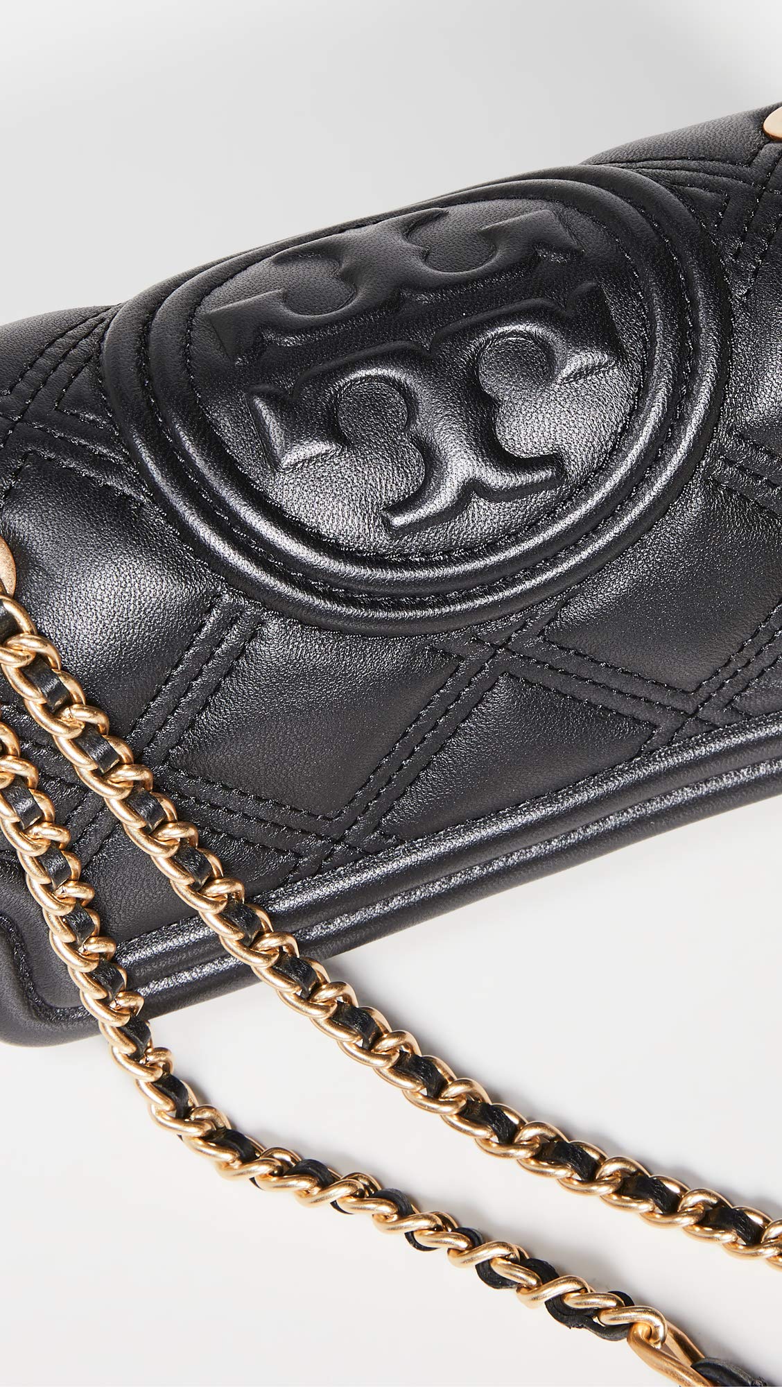 Tory Burch Women's Fleming Soft Mini Bag, Black, One Size