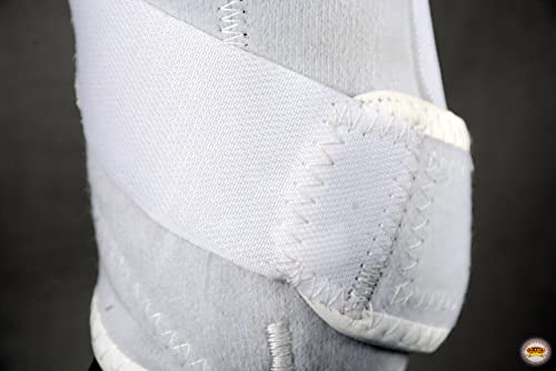 HILASON L M S Horse Front Leg Ultimate Sports Boots Pair White | Horse Leg Boots | Splint Boots for Horses | Horse Jumping Boots| Professional Choice Horse Boots