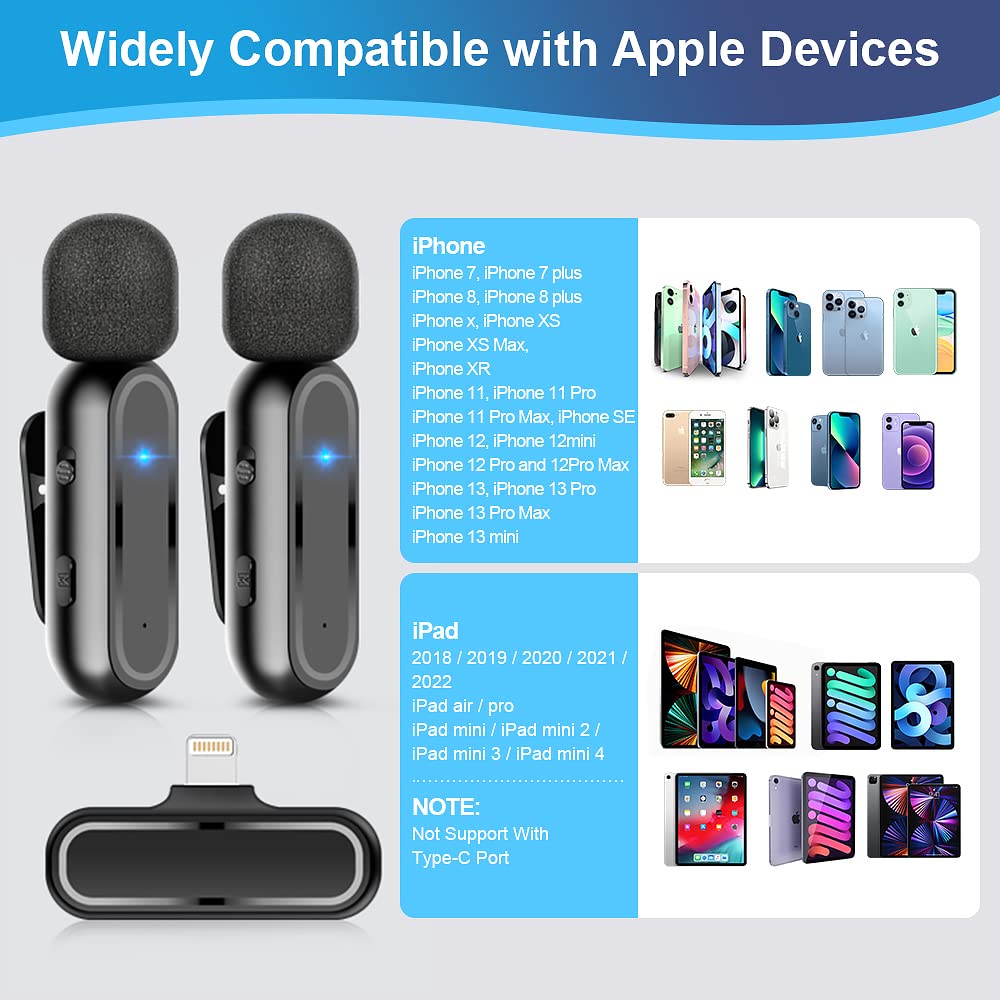 Dienmern Lavalier Microphone with Charging