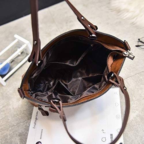 CZDYUF Women's Satchel Handbags Top Handle Purses Shoulder Bags Vegan Leather Tote for Ladies with Long Strap (Color : D)