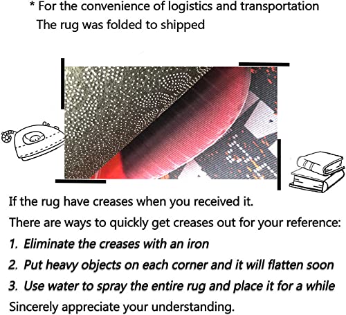 ELKEYE 3D Galaxy Nebula Outer Space Space Area Rug Boy Play Rugs Bedroom Living Room Kitchen Rug Throw Rug Yoga Mat, 2.5x4 Feet