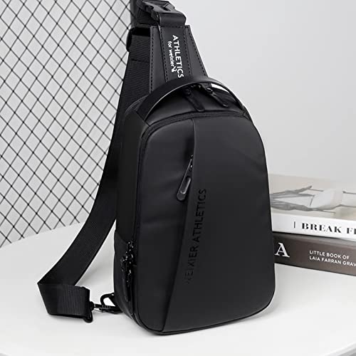 Konelia Crossbody Sling Bag Men Backpack Shoulder Bag Waterproof Chest Bag Backpack for Hiking Walking Biking Travel Cycling