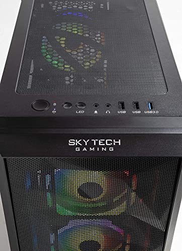 Skytech Chronos Gaming PC Desktop โ INTEL Core i7 12700K 3.6 GHz, RTX 3080, 1TB NVME SSD, 32G DDR5, 750W GOLD PSU, AC Wi-Fi, Windows 10 Home 64-bit