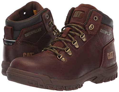 Cat Footwear Women's Mae Waterproof Steel Toe Work Boot, Cocoa, 7.5