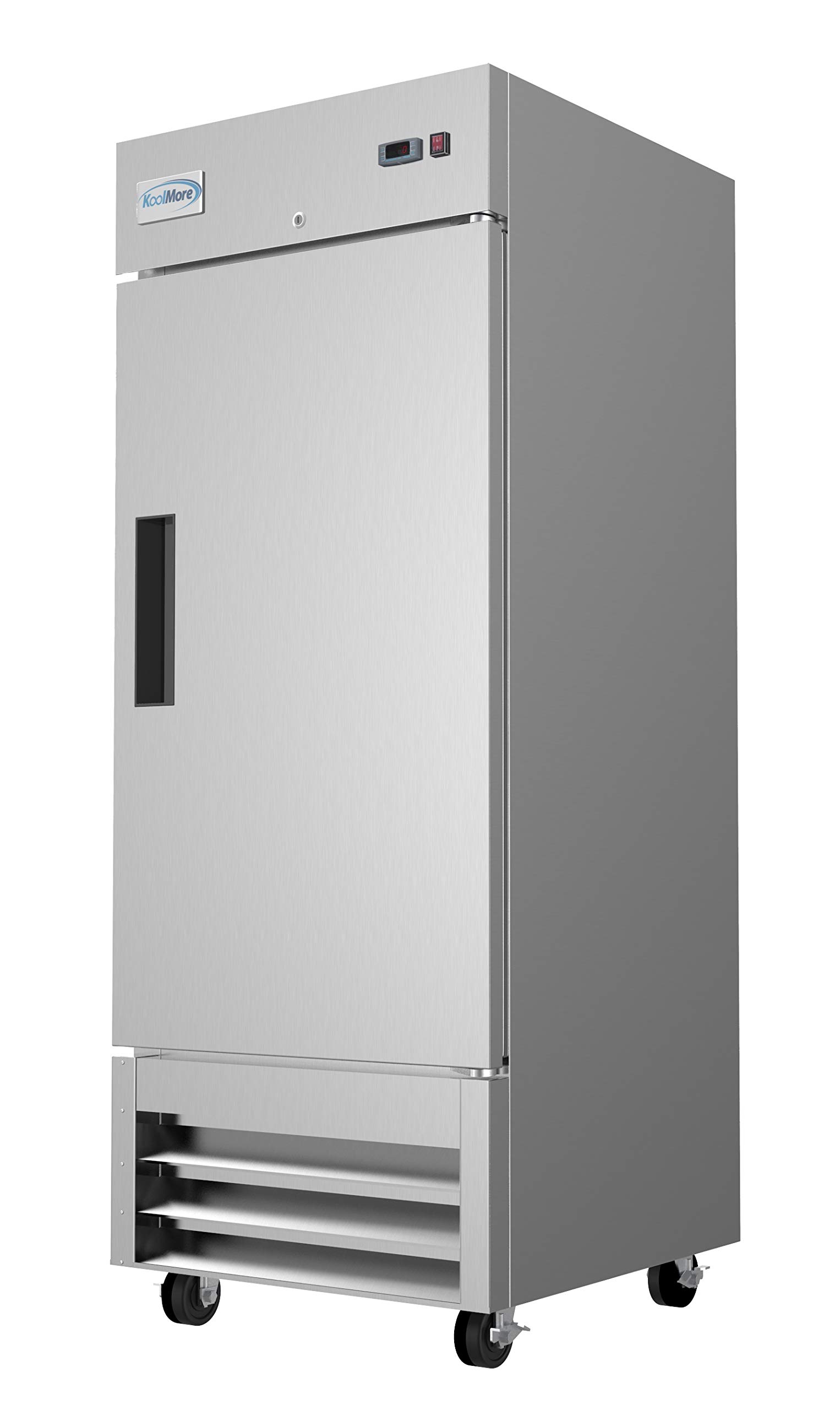 KoolMore 29" 1 Door Stainless Steel Upright Commercial Reach-in Freezer - 23 cu. ft