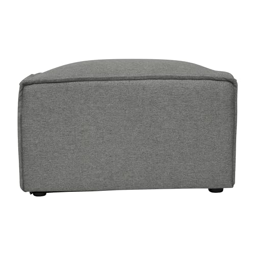 Flash Furniture Bridgetown Fabric Ottoman Module for Sectional Sofa, Customizable Modular Couch Ottoman, Dark Gray