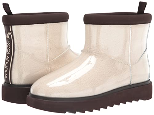 Koolaburra by UGG Women's KOOLA Clear Mini Fashion Boot, Chocolate Brown/Natural, 11